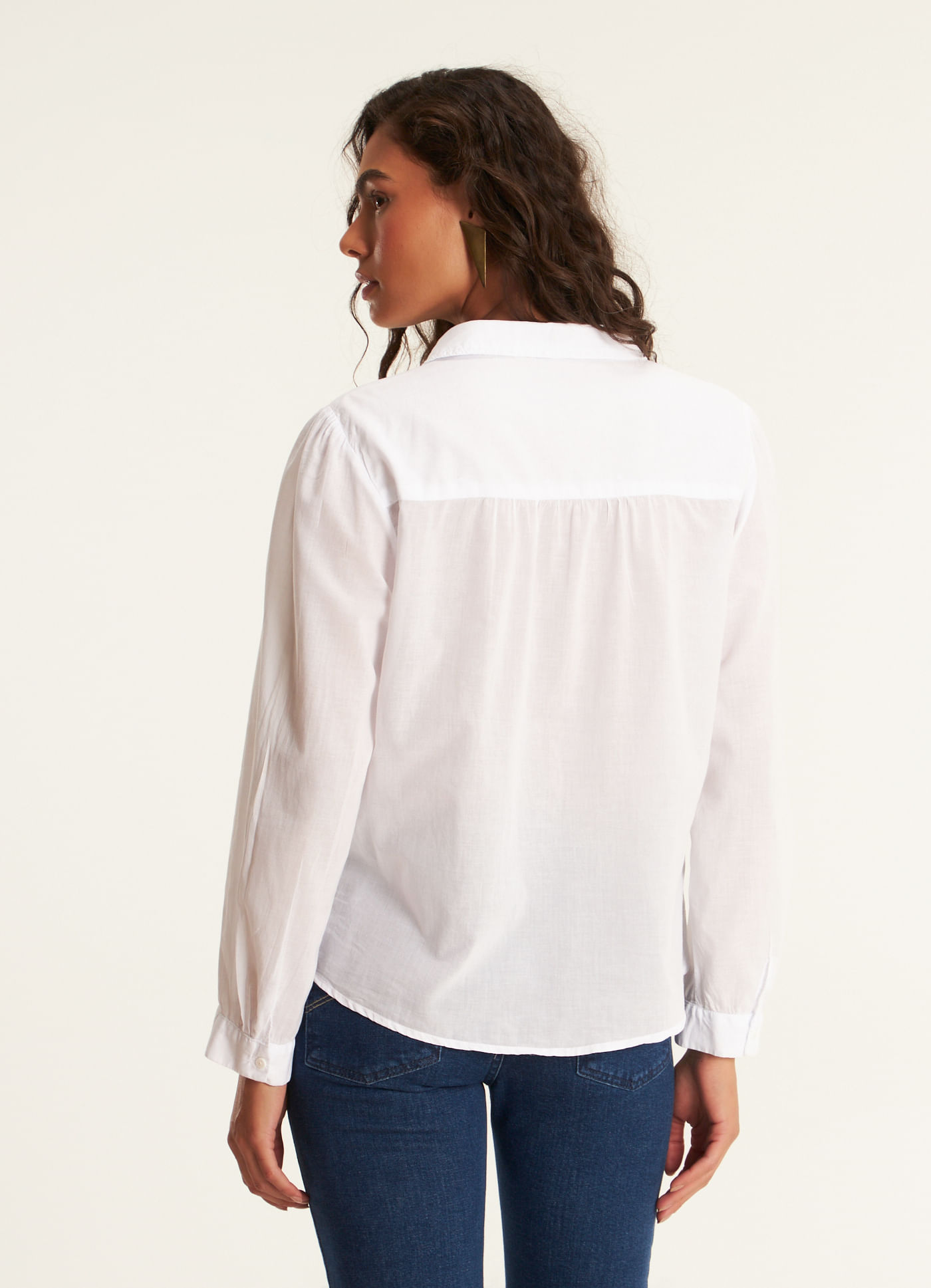 Camisa voil classic branco